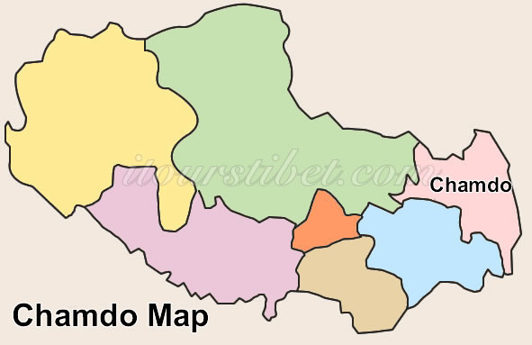 Chamdo Map-TIBETHOLIDAY.COM