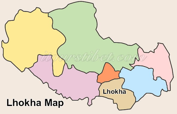 Lhokha Map-TIBETHOLIDAY.COM