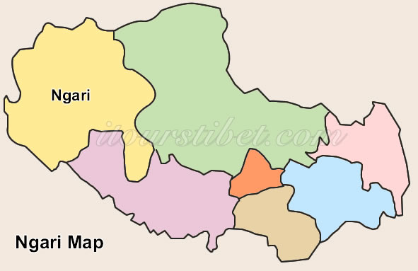 Ngari Map-TIBETHOLIDAY.COM